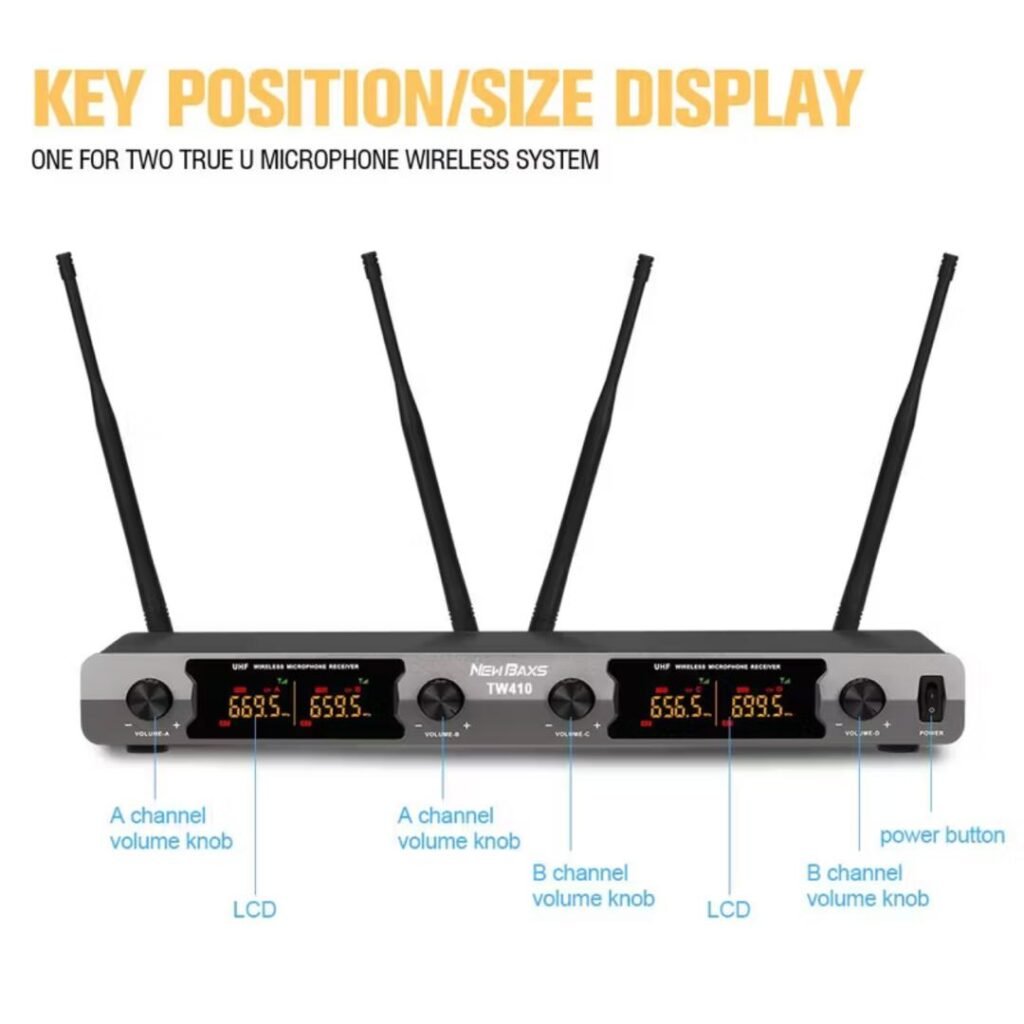 NEWBAXS TW410 PROFESSIONAL WIRELESS MICROPHONE – KS Group